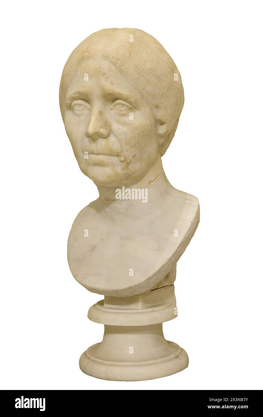 Ancient Roman portrait bust of older woman. Rome, Italy Stock Photo - Alamy