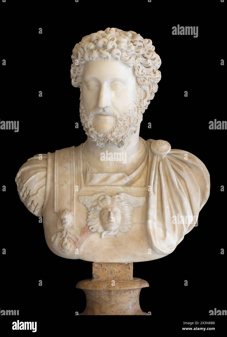 Ancient marble bust emperor commodus hi-res stock photography and ...