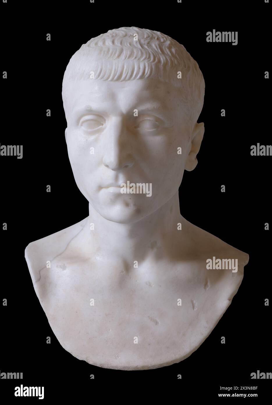 Ancient Roman portrait bust of a man Stock Photo - Alamy