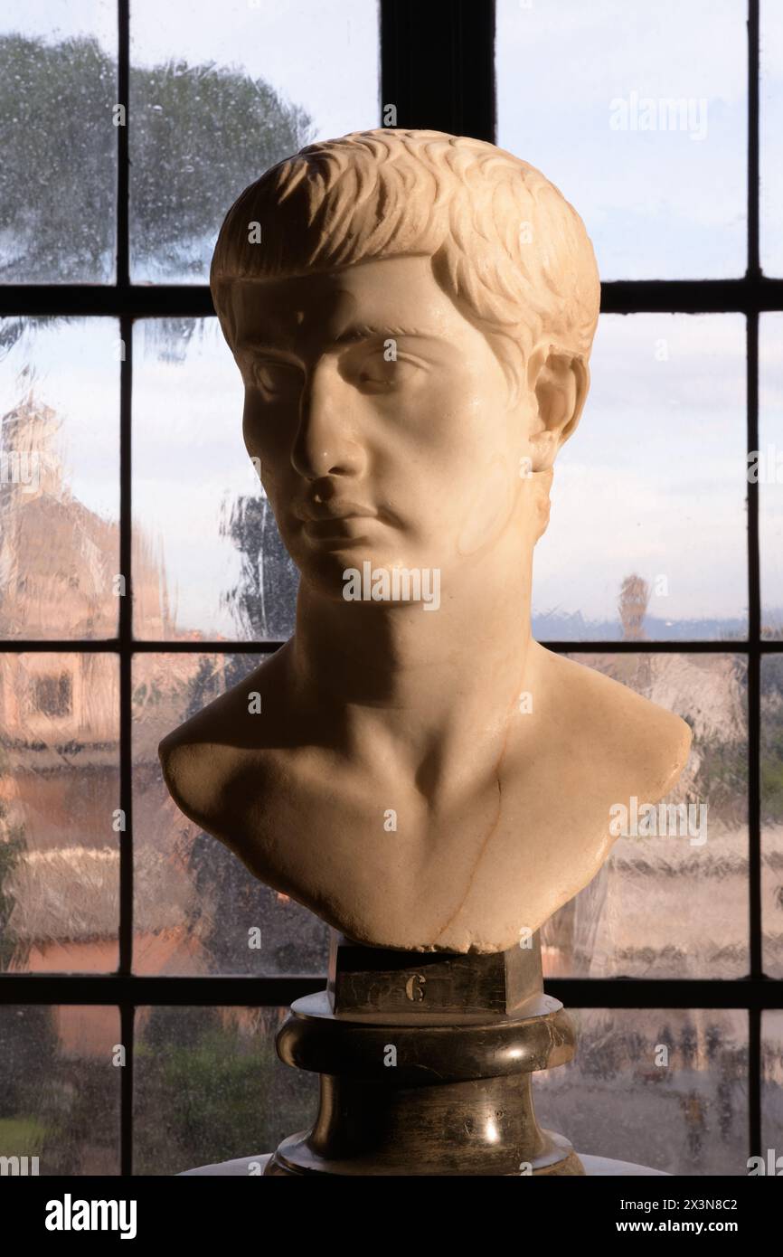 Portrait of Marcellus (nephew of Augustus) in interior of Capitoline ...