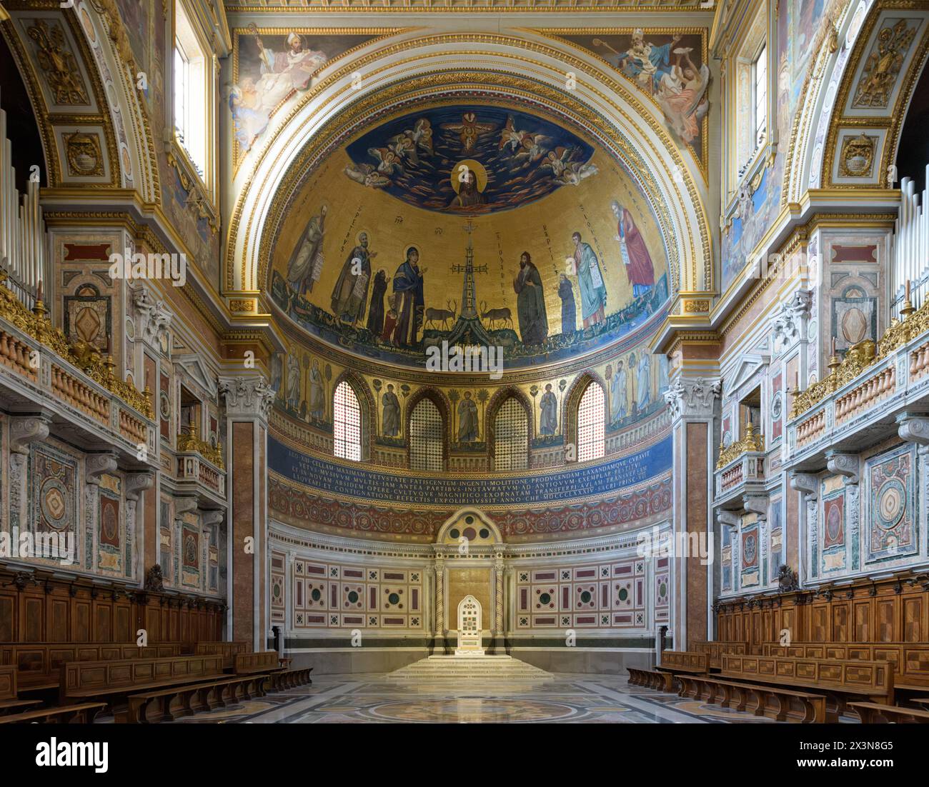 The apse of the Archbasilica of Saint John Lateran (Basilica di San ...