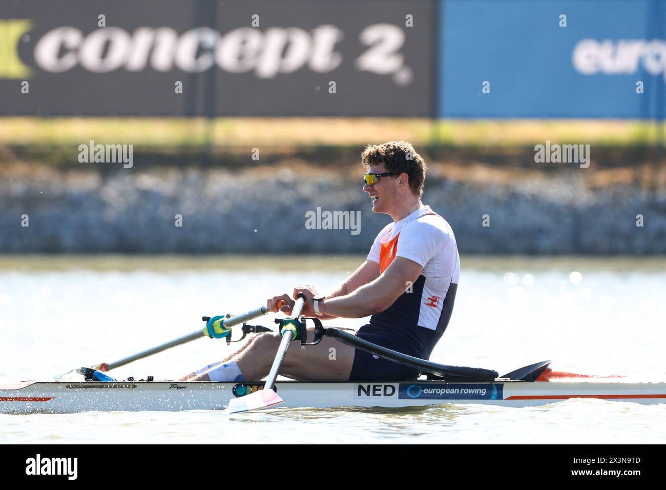 SZEGED, HUNGARY - APRIL 28: Pieter van Veen of the Netherlands during ...