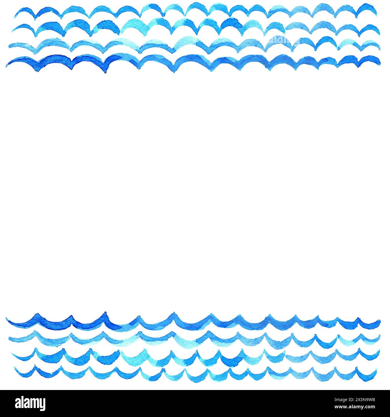 Pattern blue wavy horizontal Cut Out Stock Images & Pictures - Alamy