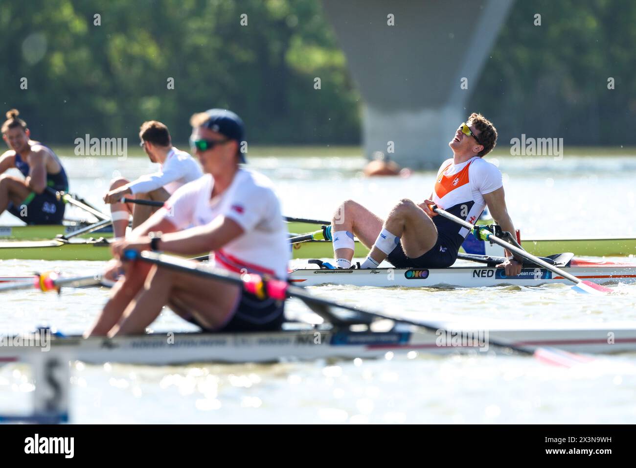 SZEGED, HUNGARY - APRIL 28: Pieter van Veen of the Netherlands during ...