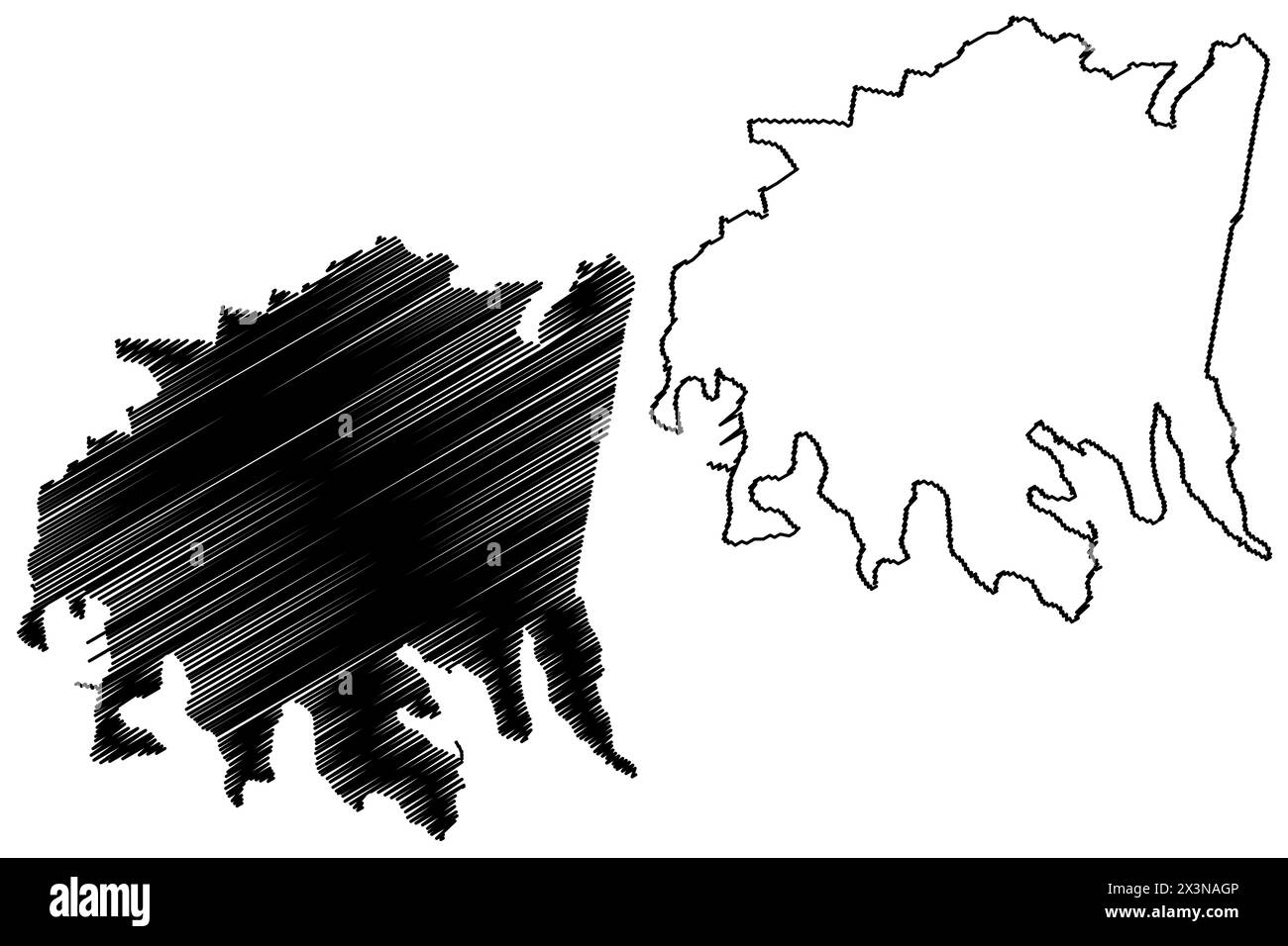 North Sydney Council (Commonwealth of Australia, New South Wales, NSW) map vector illustration ...