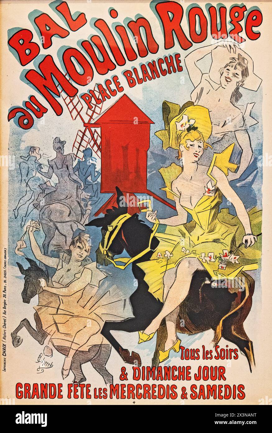 Jules cheret moulin hi-res stock photography and images - Alamy