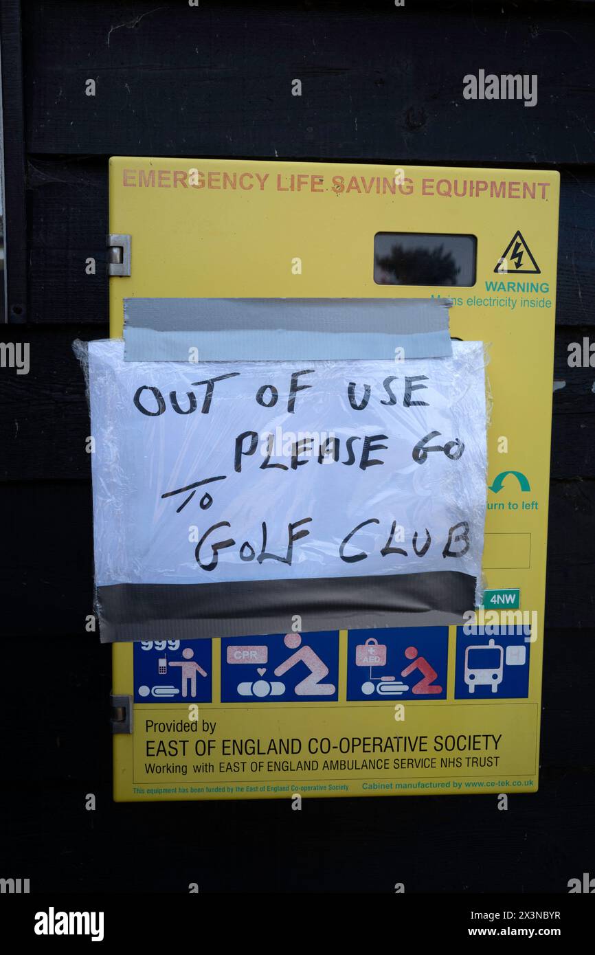 Out of use defibrillator Stock Photo - Alamy