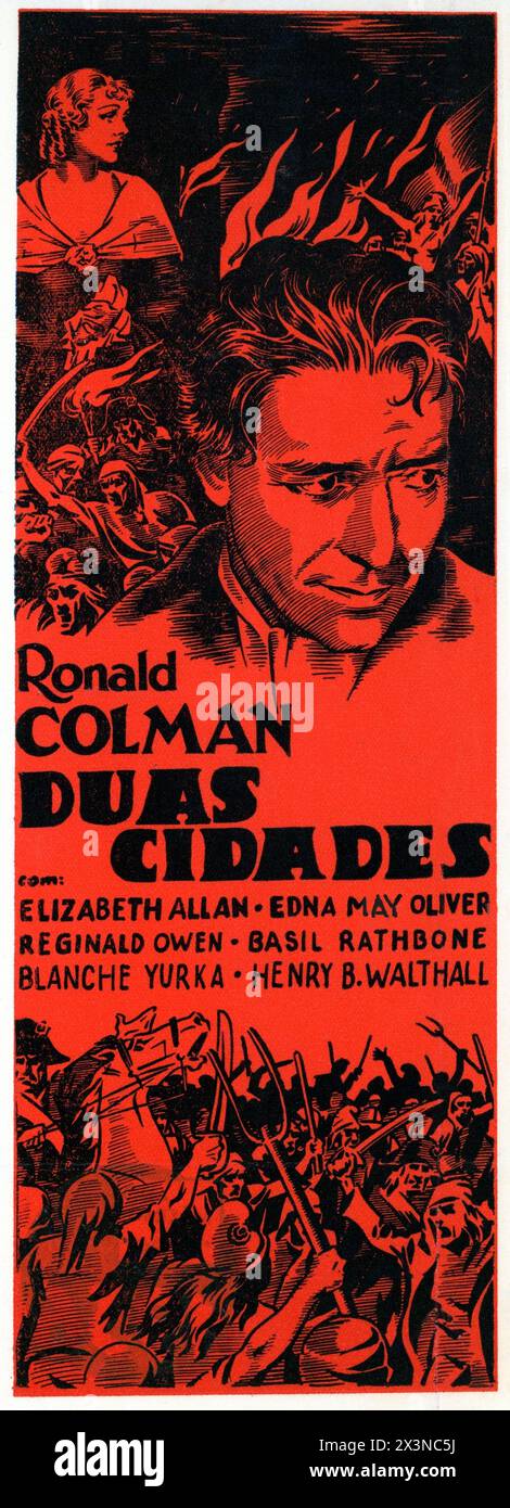 Promotional artwork for RONALD COLMAN as Sydney Carton and ELIZABETH ...