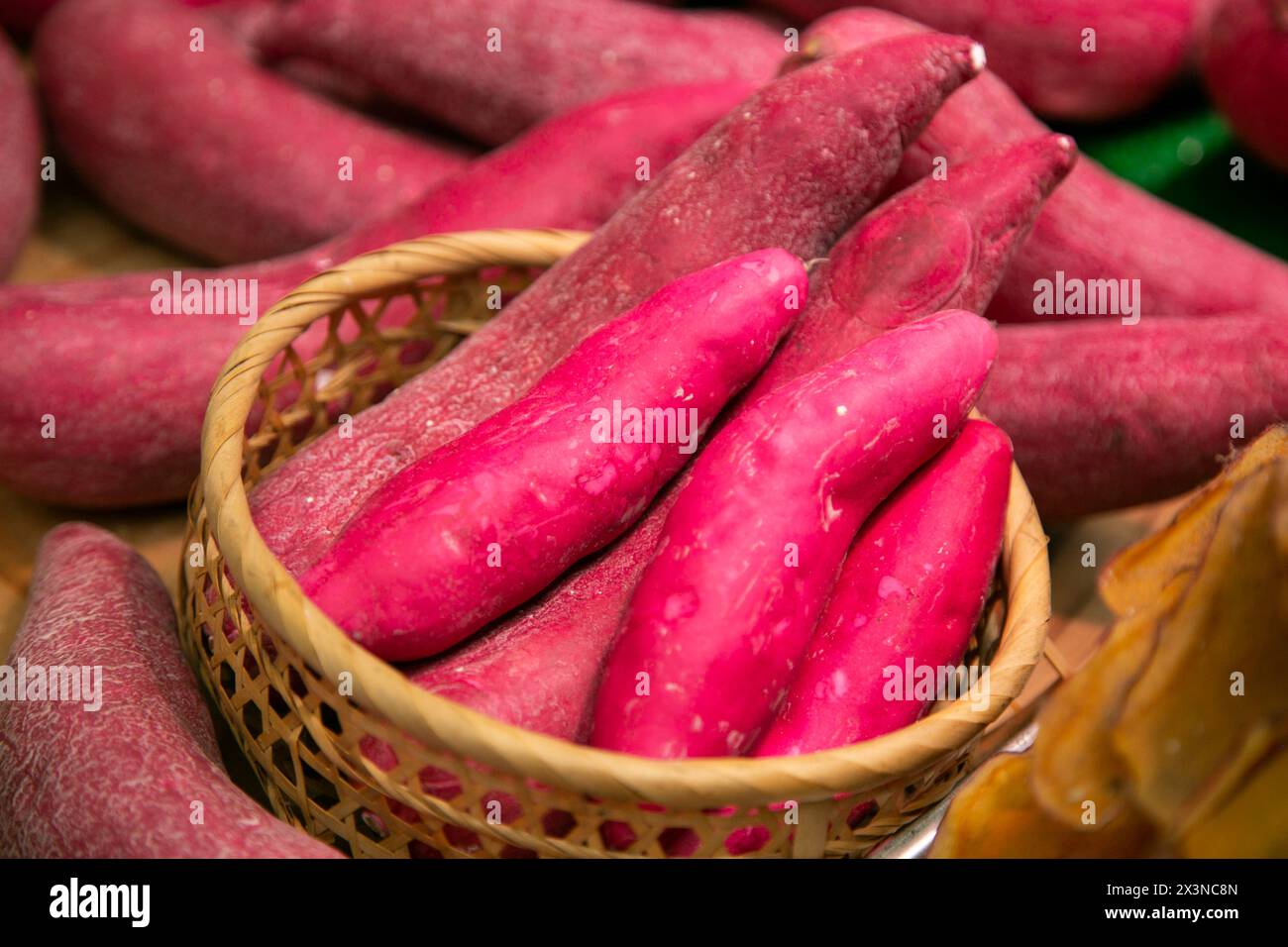 Japanese Sweet Potatoes (Yaki Imo) in a street food stall in Osaka ...