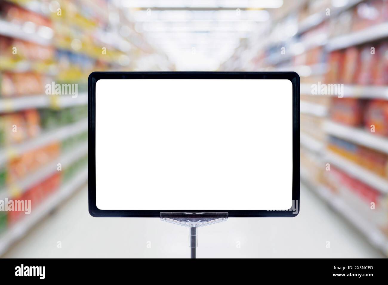 Blank aisle sign hi-res stock photography and images - Alamy