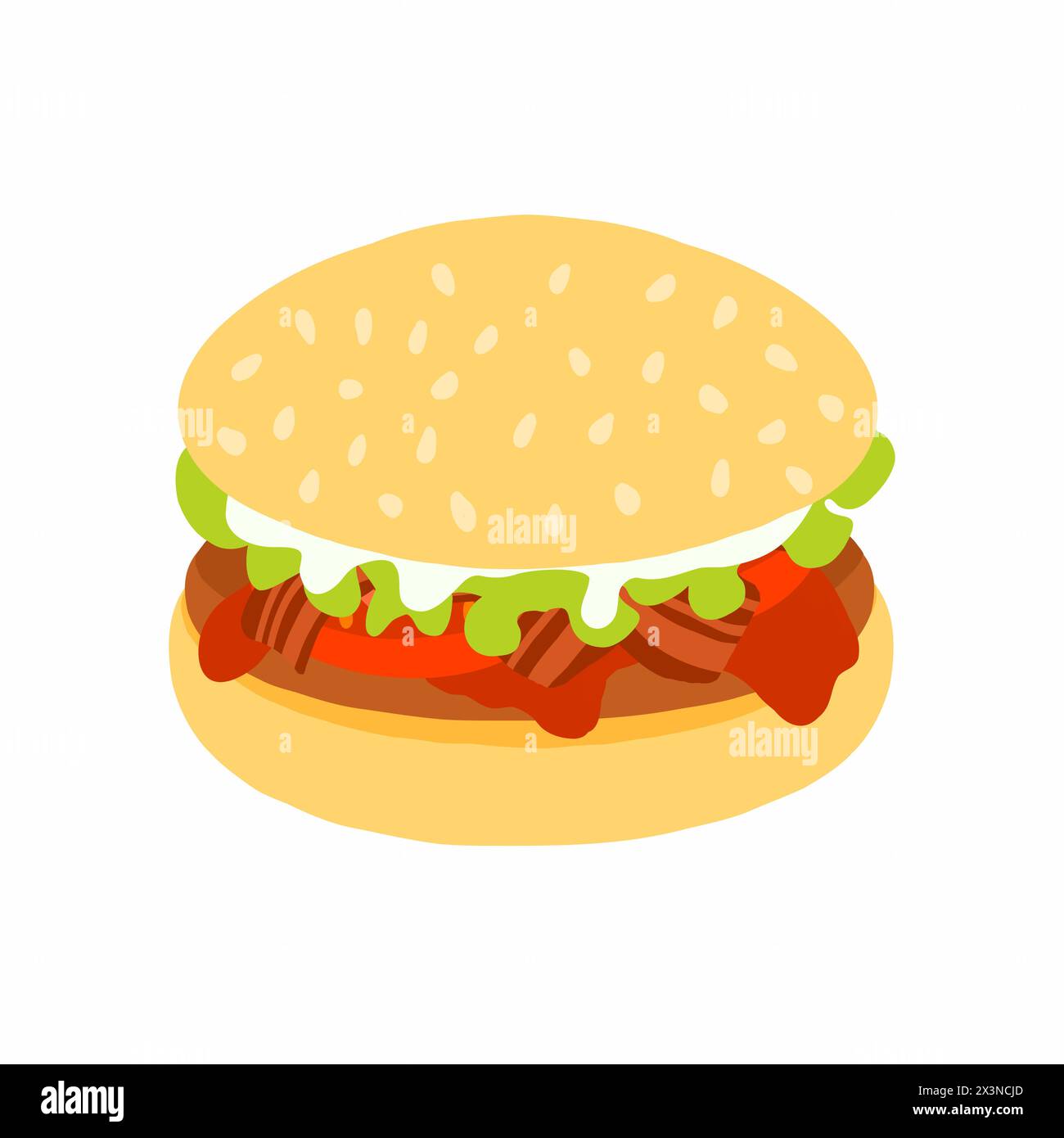 Meat pork slices sauce Stock Vector Images - Alamy