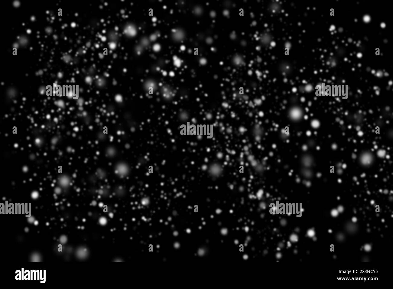 Abstract snowfall on black background Stock Photo - Alamy