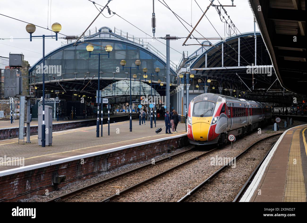 Newcastle England United Kingdom 23rd April 2024 Azuma LNER High Speed ...