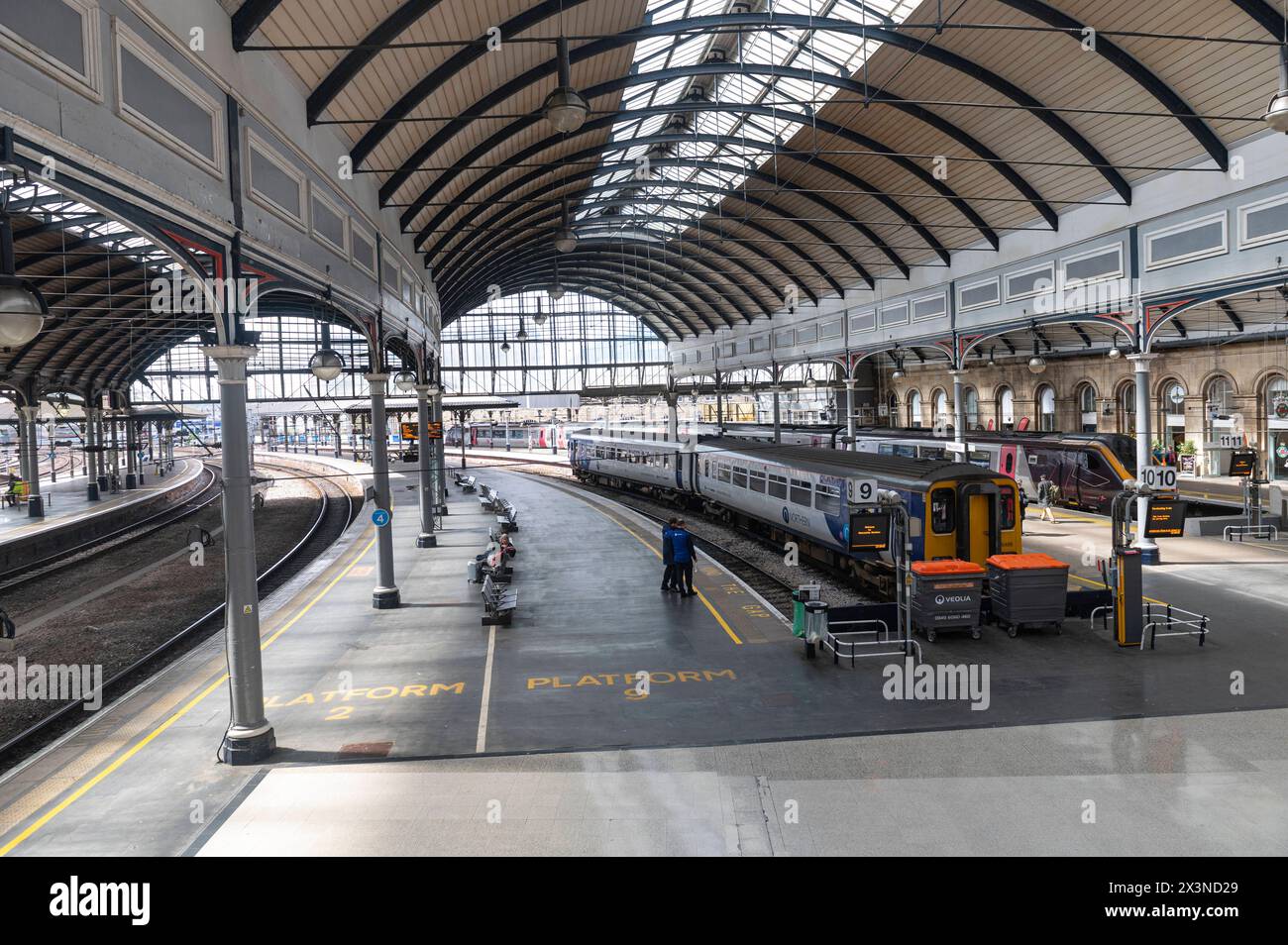 Newcastle England United Kingdom 23rd April 2024 Newcastle Station ...