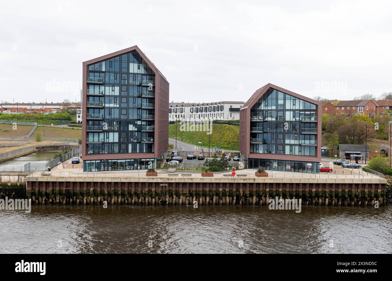 Newcastle England United Kingdom 23rd April 2024 Urban regeneration ...