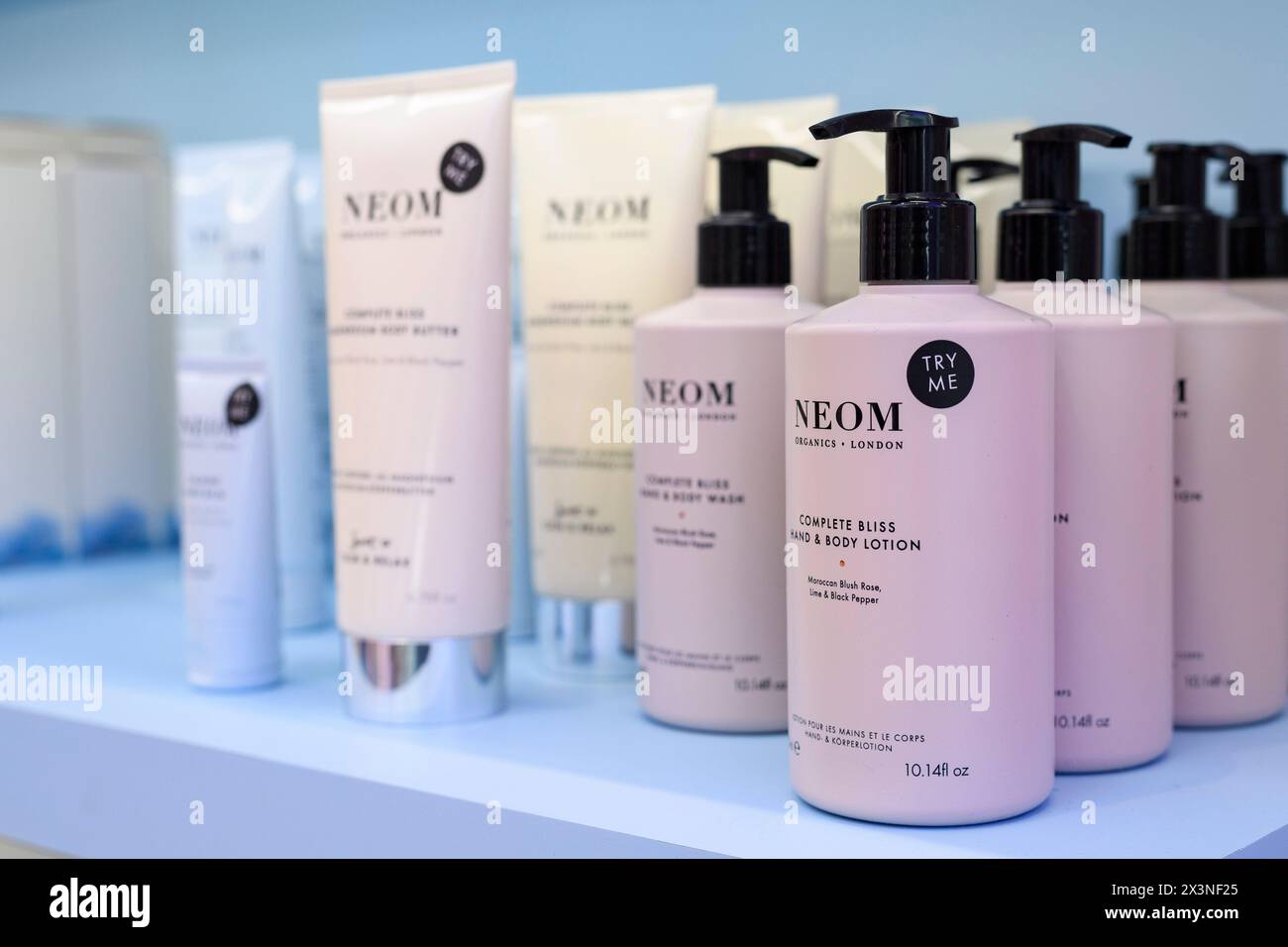 Neom store opening wellbeing Stock Photo - Alamy
