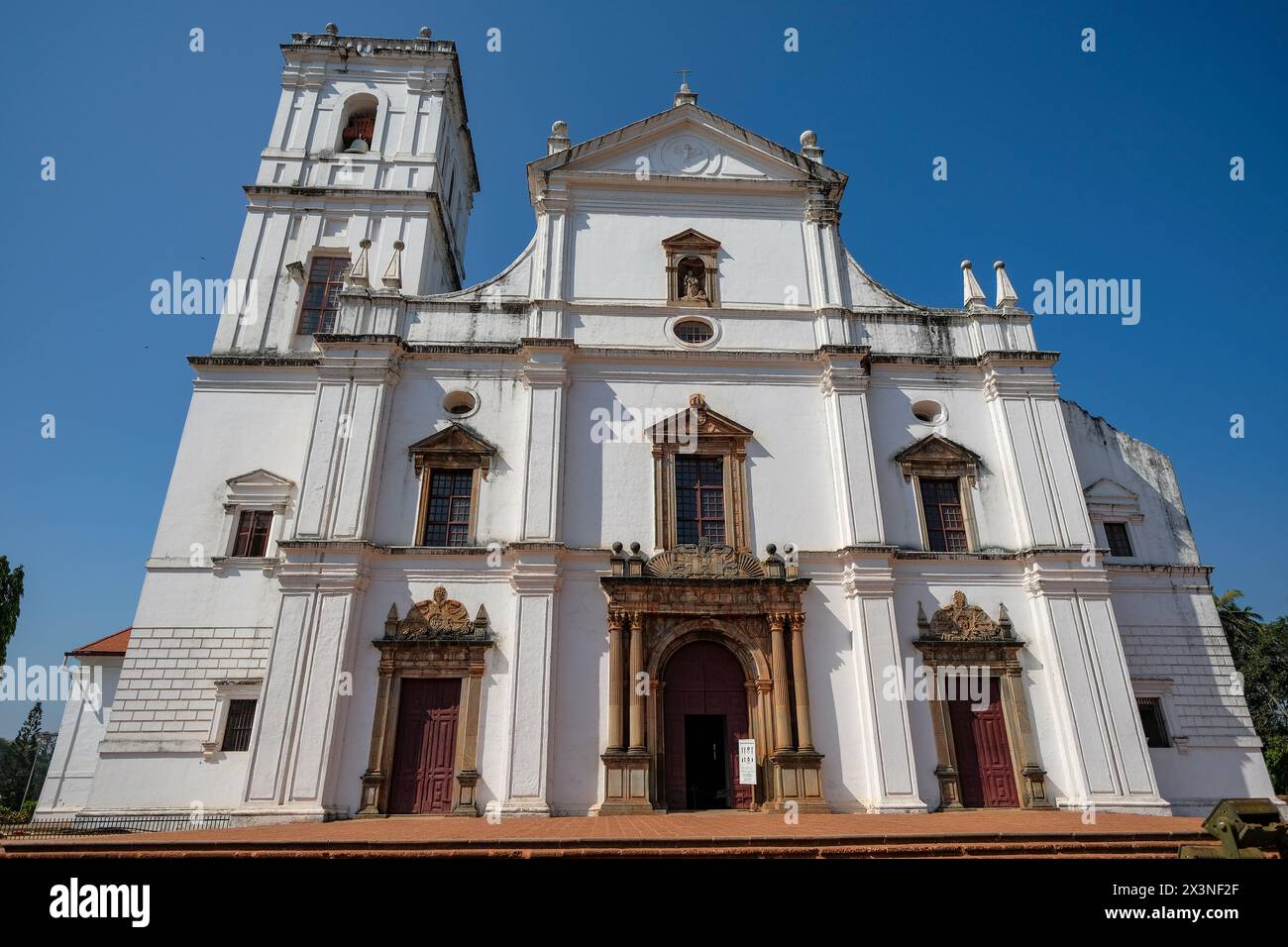 Old Goa, India - February 2, 2024: Cathedral of Saint Catherine, known ...