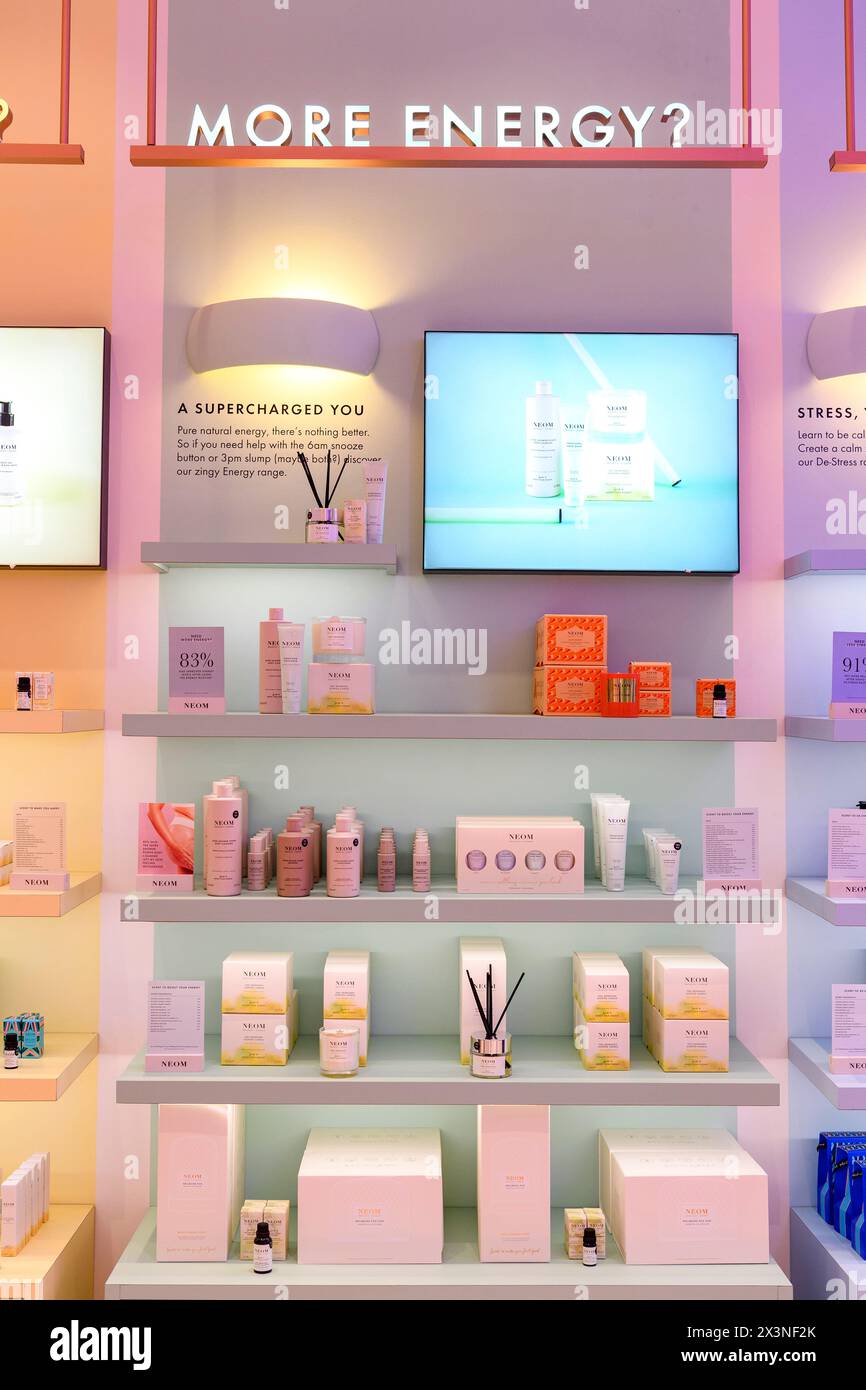 Neom store opening wellbeing Stock Photo - Alamy