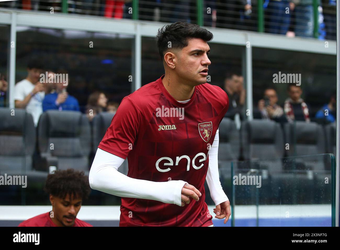 Milan, Italia. 28th Apr, 2024. Raoul Bellanova (Torino FC) during warm ...