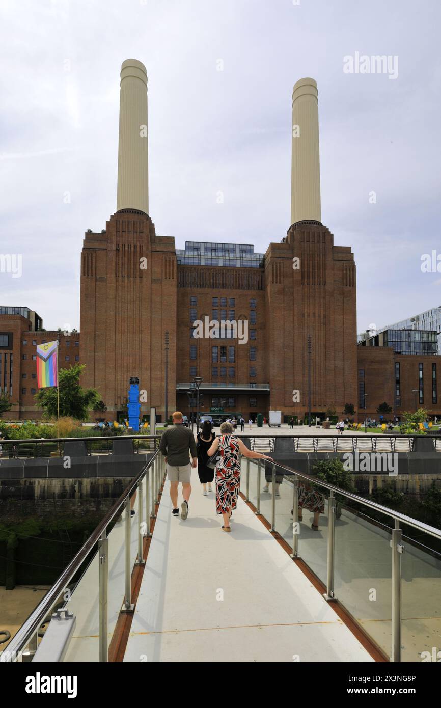 View of the exterior of Battersea Power Station, Battersea, London ...