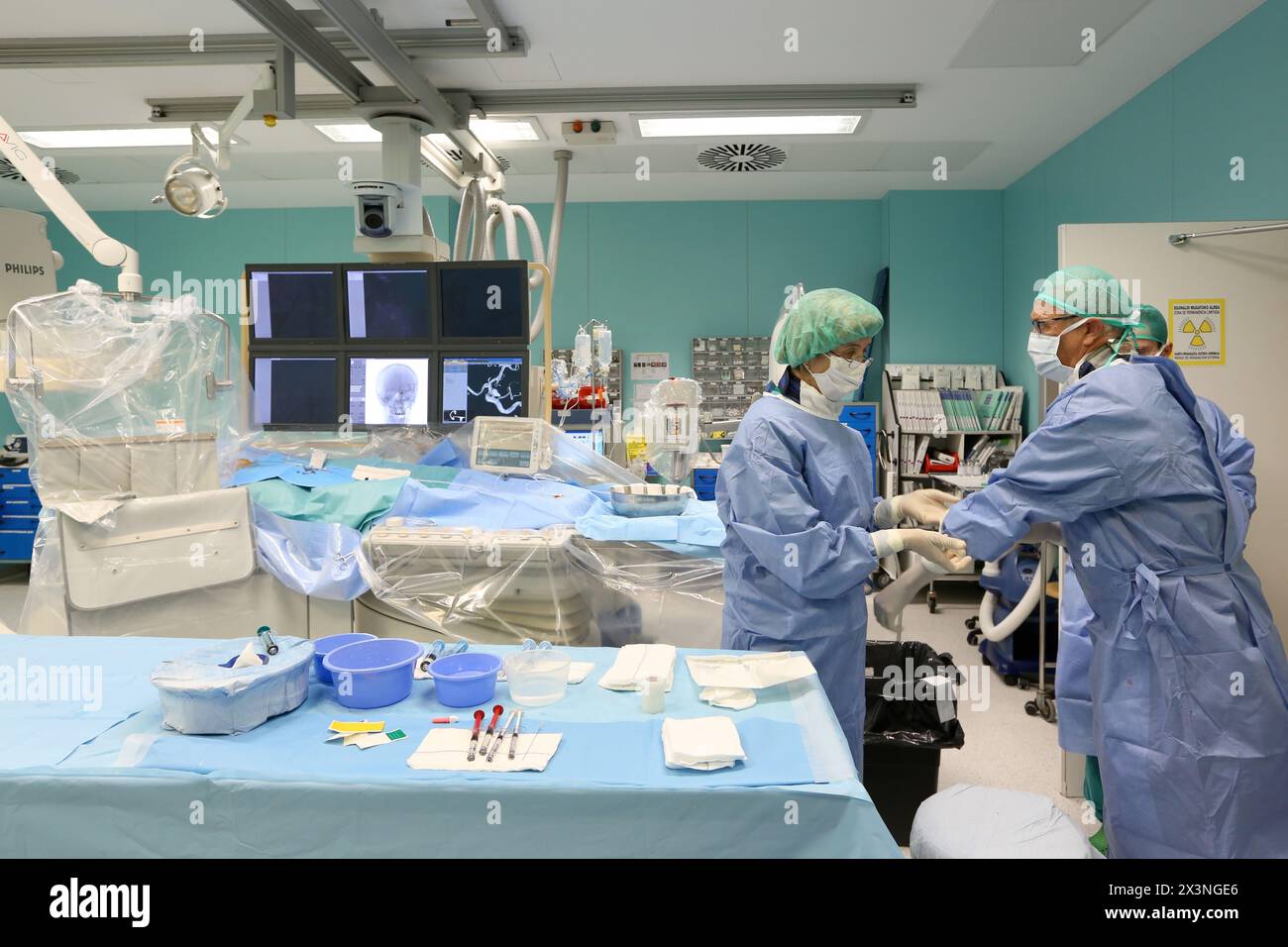 Surgery preparation, Planification, Interventional Neuroradiology ...