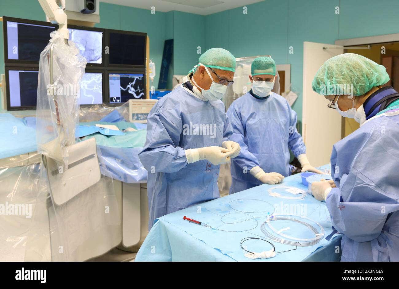 Surgery preparation, Planification, Interventional Neuroradiology ...