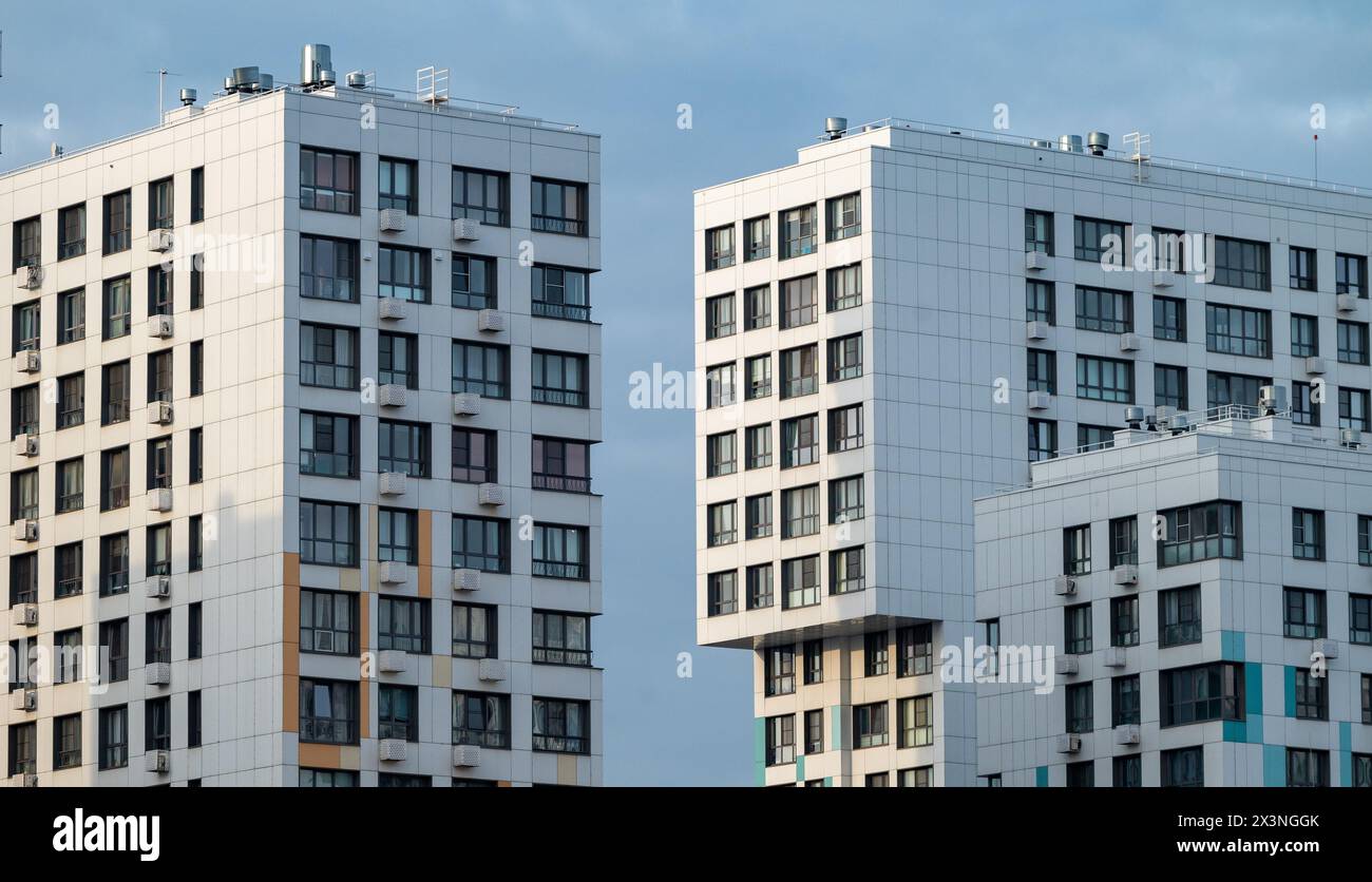 modern high-rise multi-storey business class building, residential ...