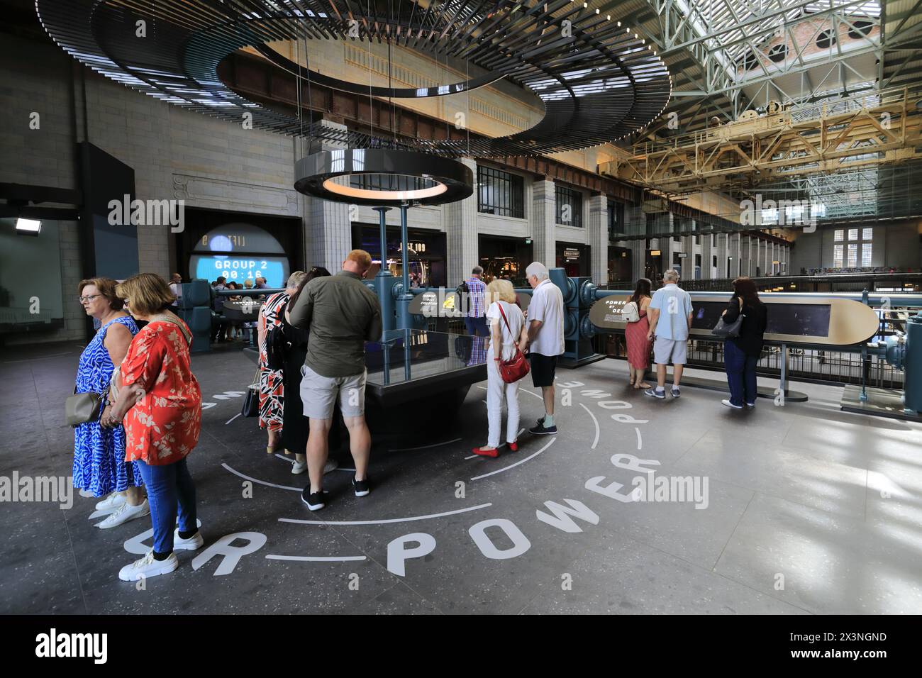 Interactive displays in Battersea Power Station, Battersea, London ...