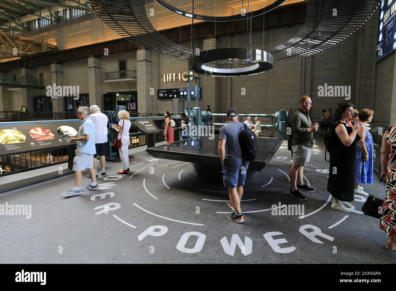 Interactive displays in Battersea Power Station, Battersea, London ...
