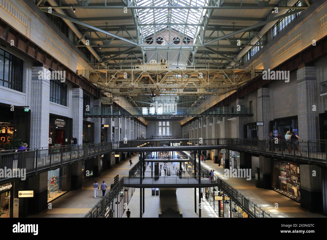 The Interior Turbine Hall of Battersea Power Station, Battersea, London ...