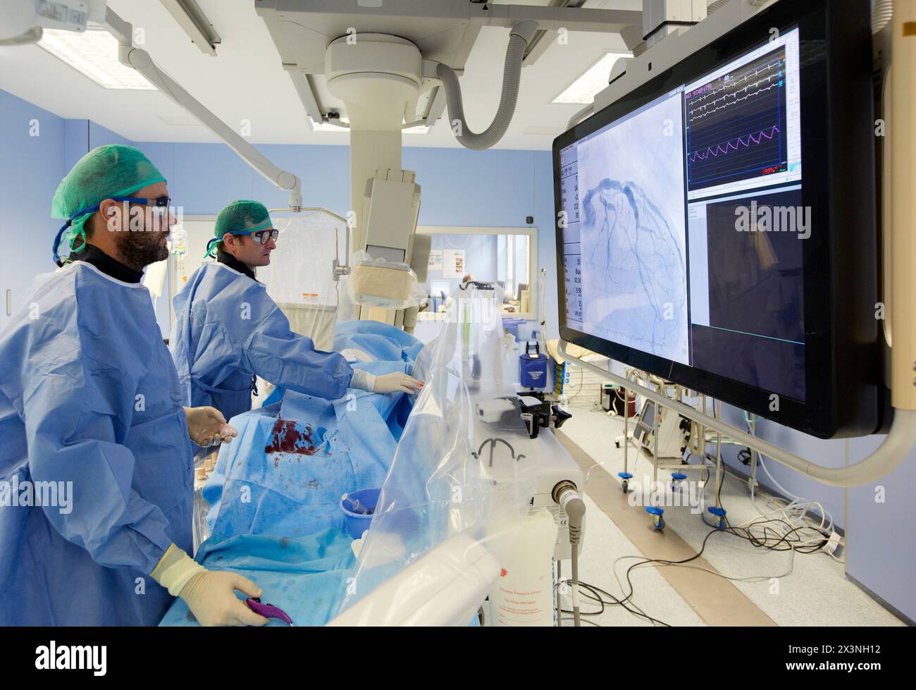 Angioplasty, Stenting in coronary arteries, Hemodynamic, Operating room ...