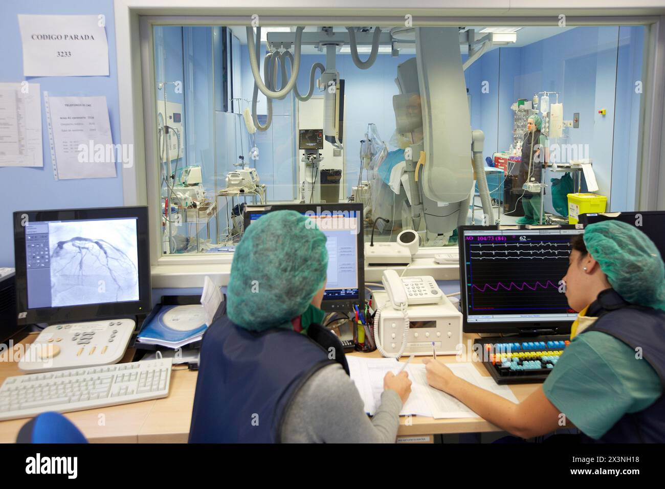 Angioplasty, Stenting in coronary arteries, Hemodynamic, Operating room ...