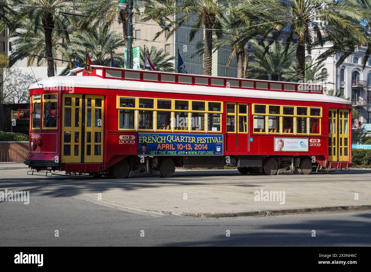 New Orleans, Louisiana. Canal Street Trolley Stock Photo - Alamy