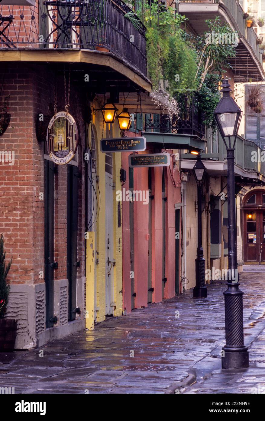 French Quarter, New Orleans, Louisiana. Pirate's Alley. William ...