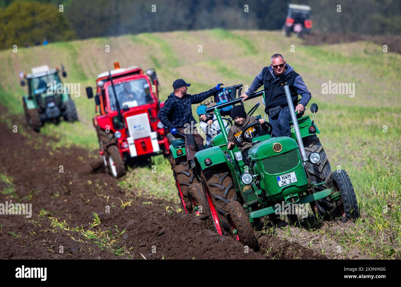 28 April 2024, Mecklenburg-Western Pomerania, Plüschow: Historic ...