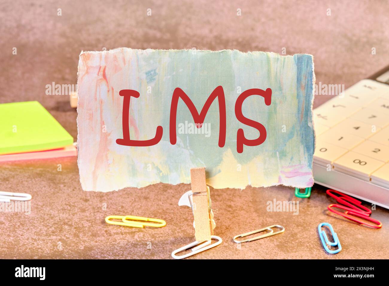 Word cloud concept. LMS - Learning Management System acronym written on ...