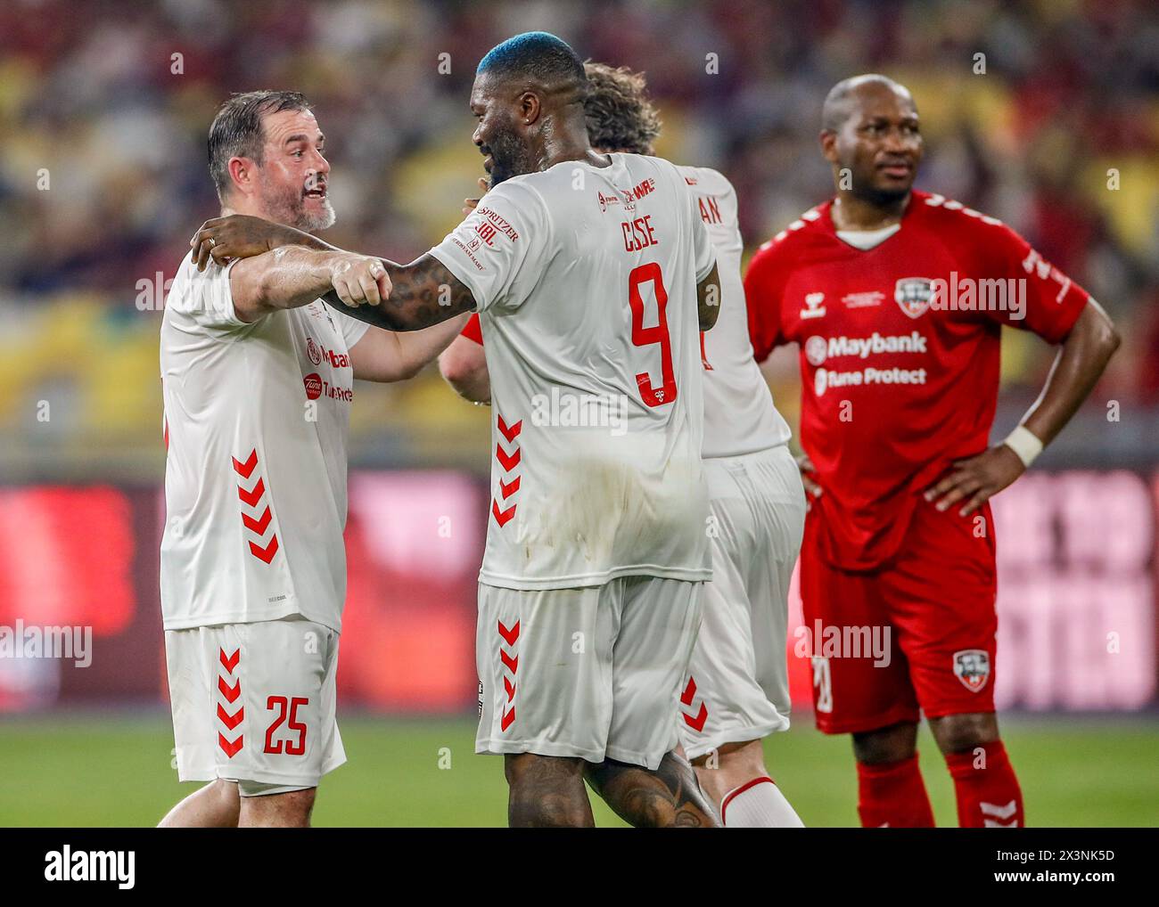 Kuala Lumpur, Malaysia. 27th Apr, 2024. David Thompson (L) and Djibril ...
