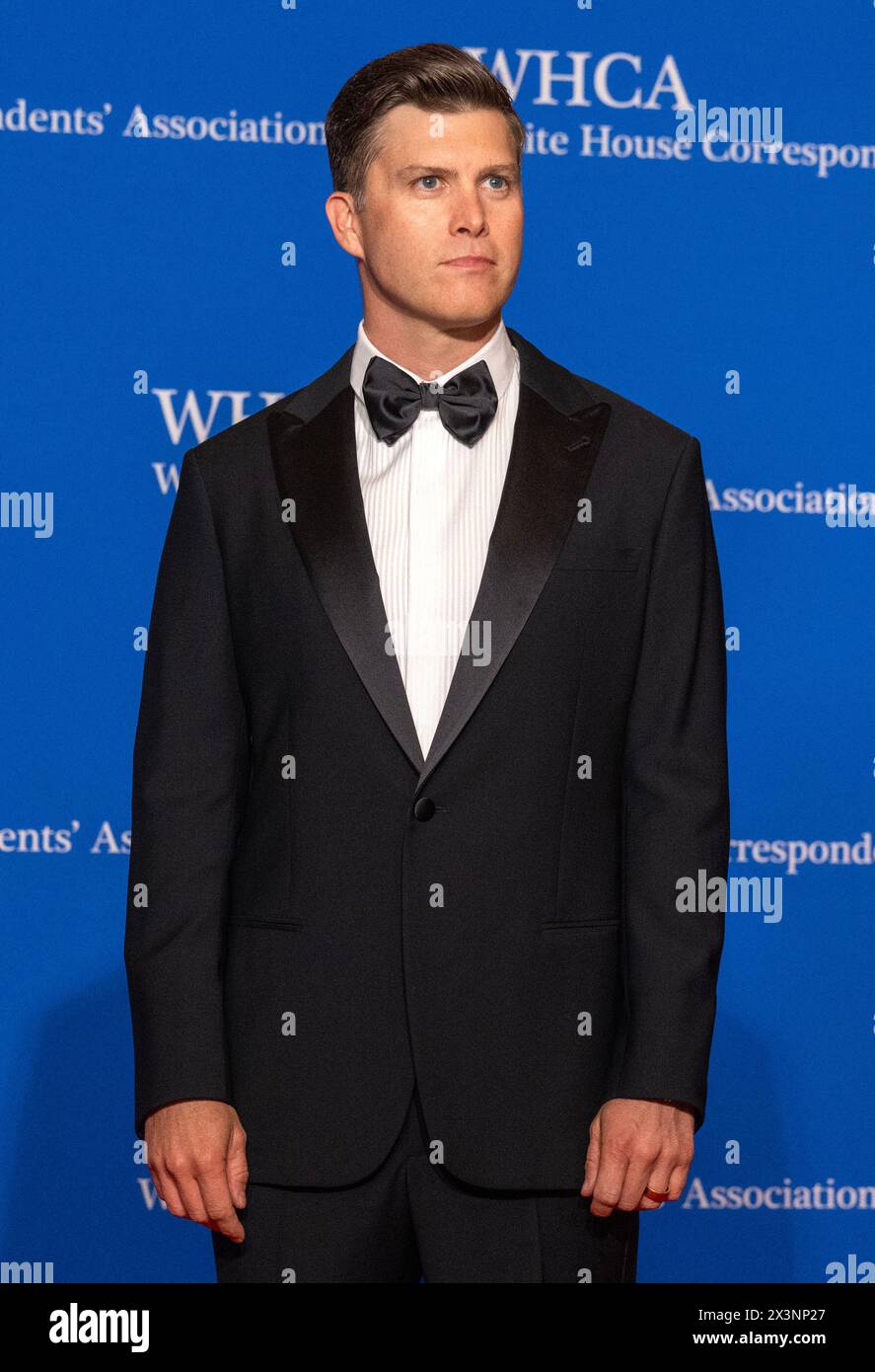 Washington DC, USA. 27th Apr 2024. Comedian Colin Jost arrives for the ...