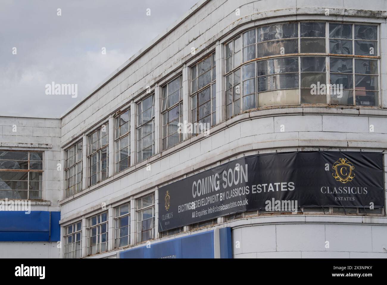 Len House, the 1930s art deco Rootes car showroom and factory in ...