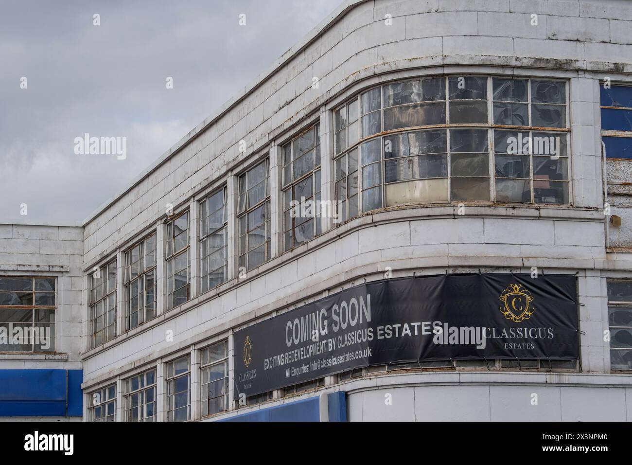 Len House, the 1930s art deco Rootes car showroom and factory in ...