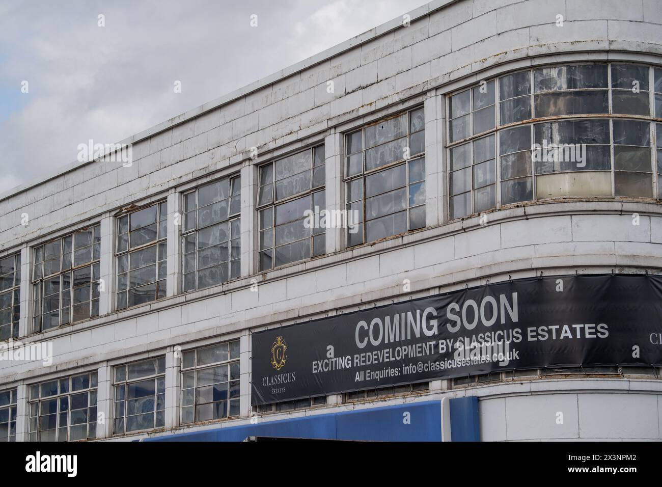 Len House, the 1930s art deco Rootes car showroom and factory in ...