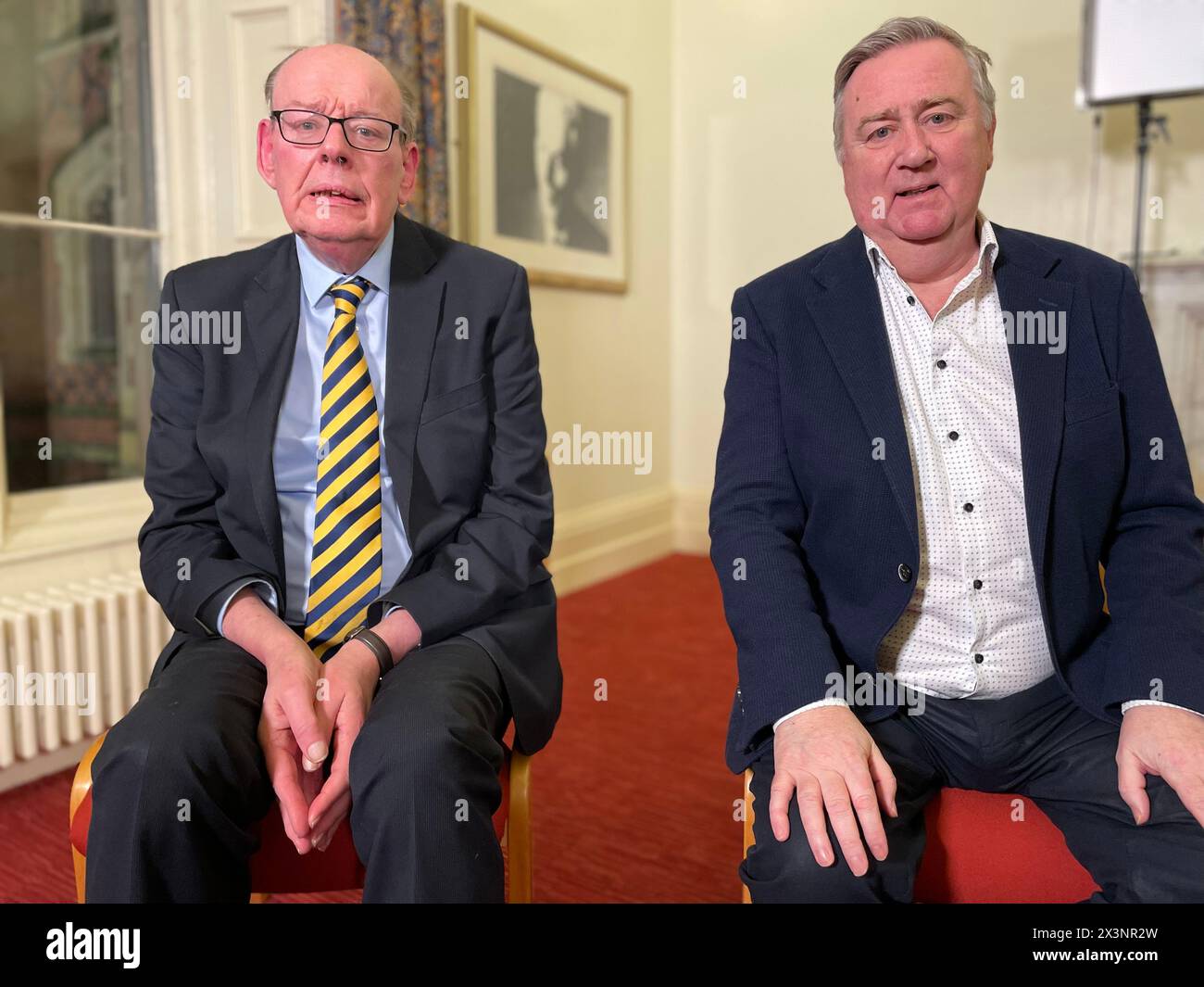 Previously unissued photo dated 25/01/24 of Ken Reid and Stephen ...