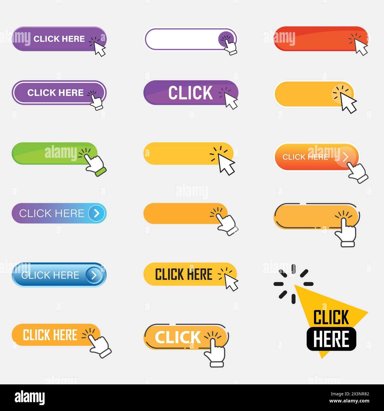 Download button with clicking mouse icon hi-res stock photography and ...