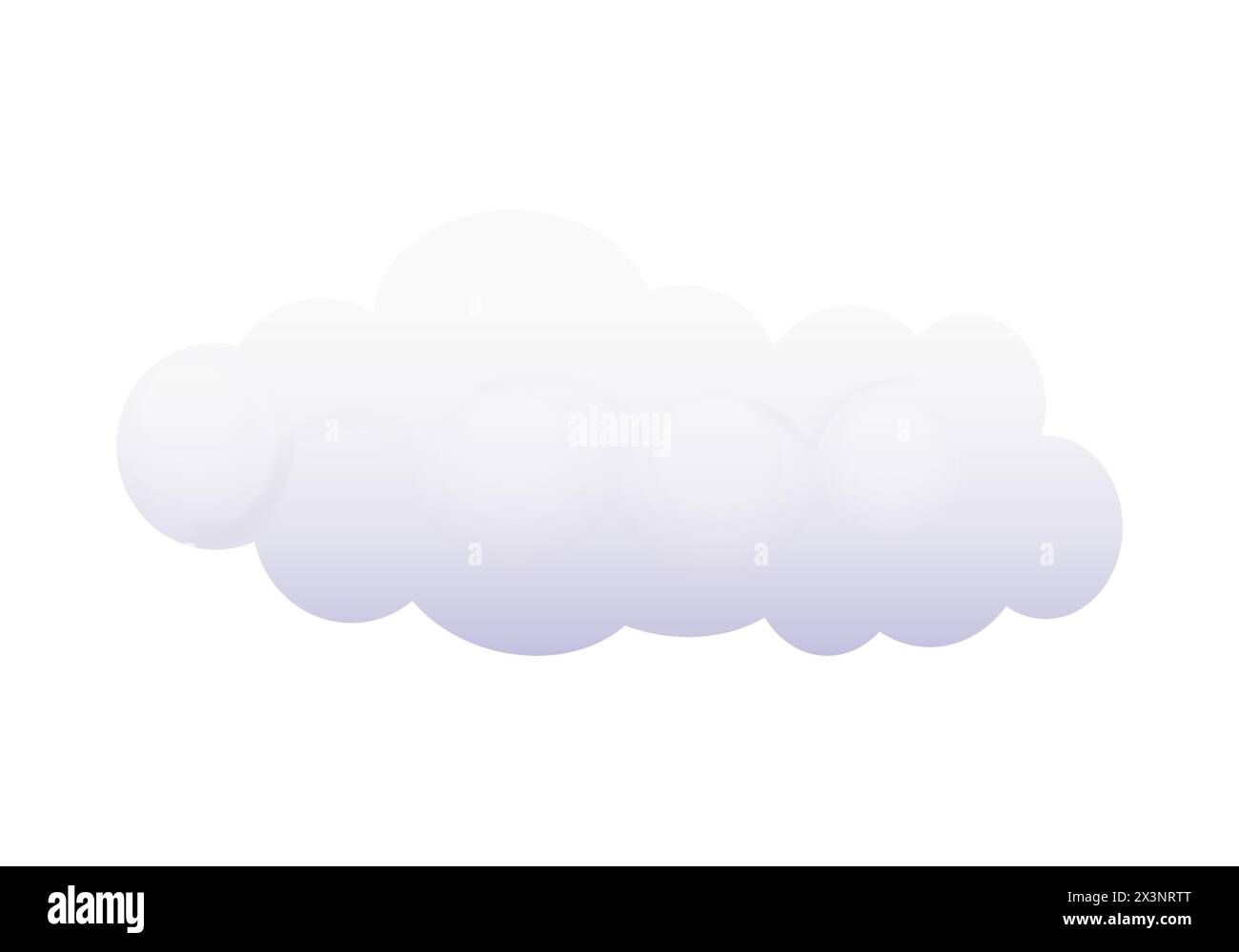 White fluffy clouds in bubble shape, realistic sky element vector illustration Stock Vector ...