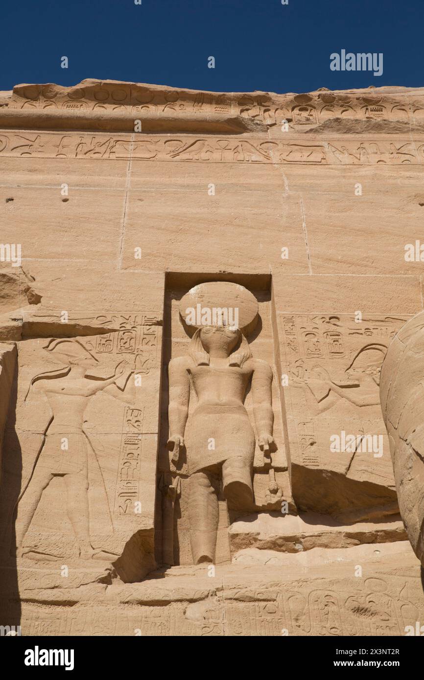 Statue of the God Re Harakhte, Ramses II Temple, UNESCO World Heritage ...