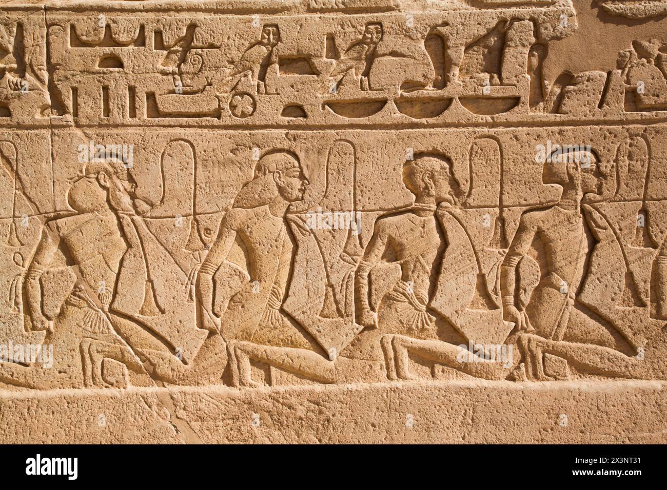 Slaves, Sunken Relief, Ramses II Temple, UNESCO World Heritage Site ...