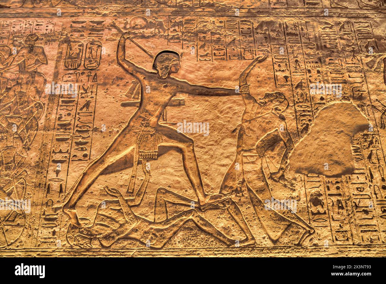 Ramses II (L), Sunken Relief, Hypostyle Hall, Ramses II Temple, UNESCO ...