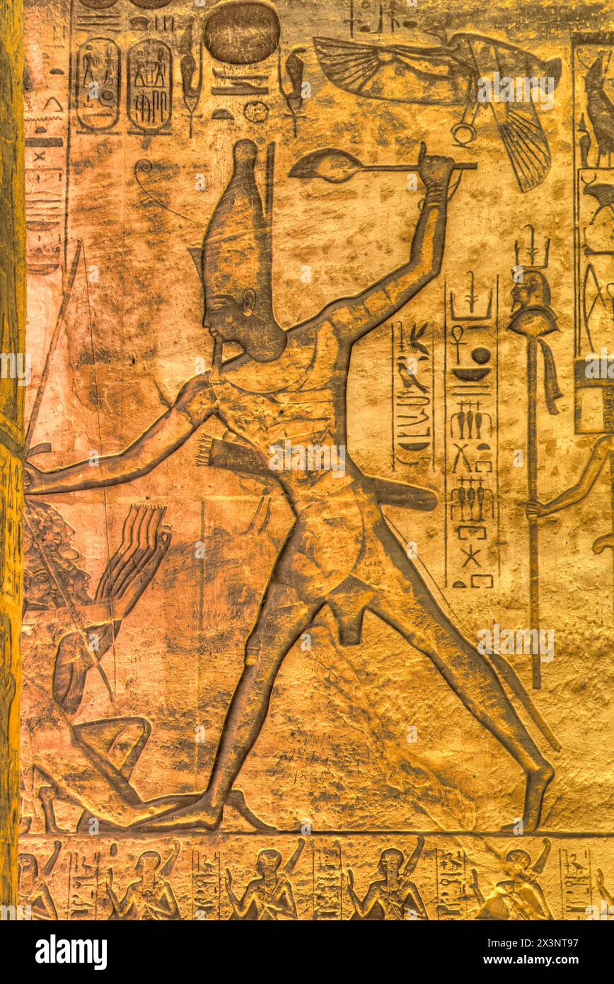 Ramses II, Sunken Relief, Hypostyle Hall, Ramses II Temple, UNESCO ...