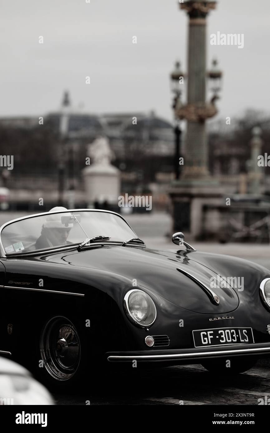 Old classic Porsche 356A speedster spotted in the streets of Paris ...