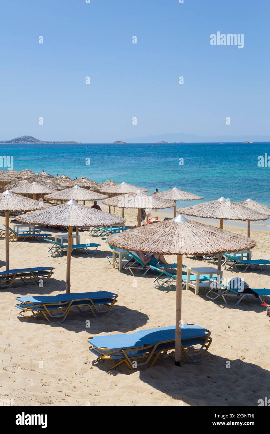 Plaka Beach, Naxos Island, Cyclades Group, Greece Stock Photo - Alamy